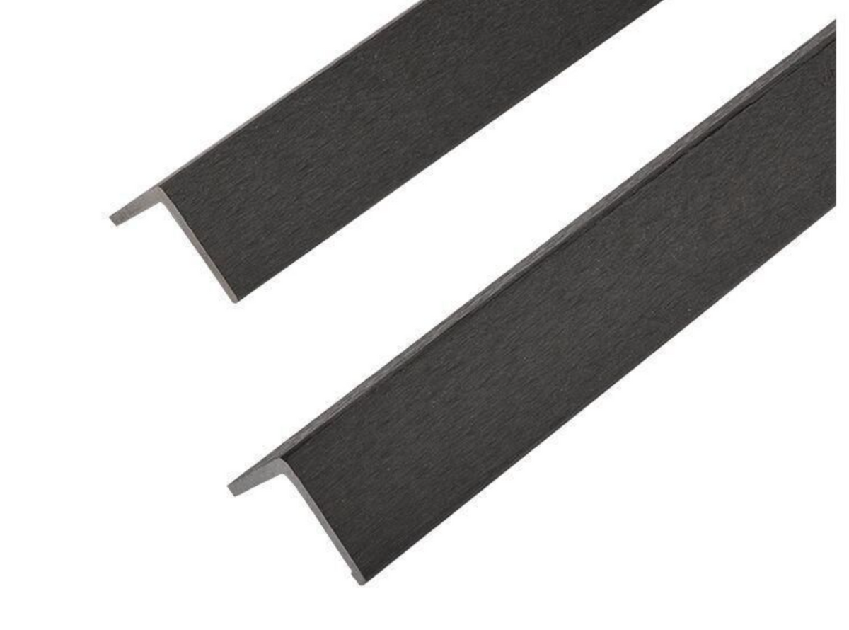 Slatted Edging Trim 2.5m – Midnight black – Artificial Living